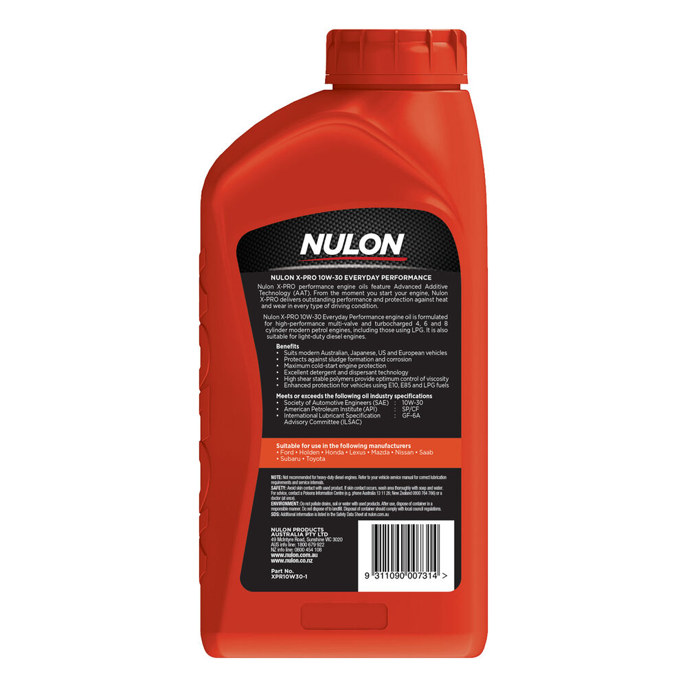 Nulon X-Pro 10W-30 Everyday Performance 1 Litre | Supercheap Auto