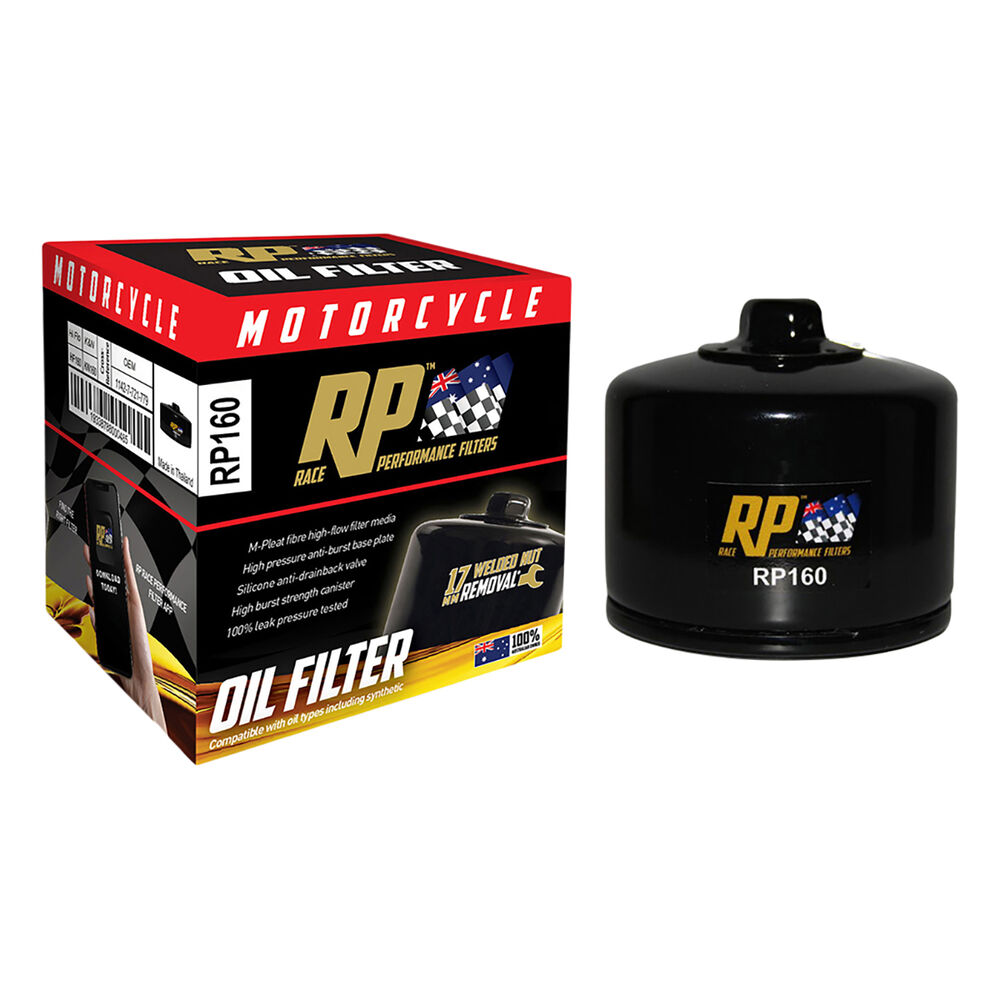 Race Performance Motorcycle Oil Filter RP160 | Supercheap Auto