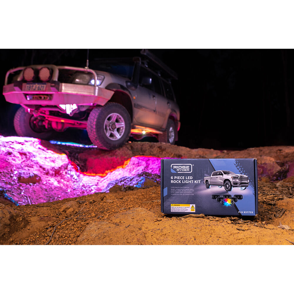 Ridge Ryder LED Rock Light Kit - 6PC | Supercheap Auto