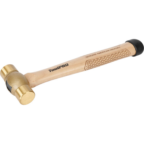 ToolPRO Brass Hammer - Hickory, 20oz, 565g | Supercheap Auto