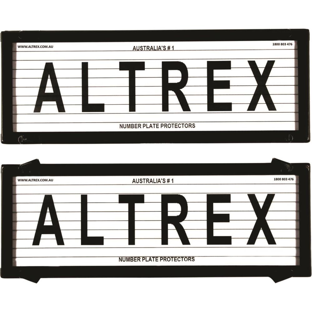Altrex Number Plate Protector - 6 Figure Standard With Lines 6L ...