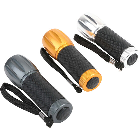 Ridge Ryder Aluminium 9 LED Torch 3pk | Supercheap Auto