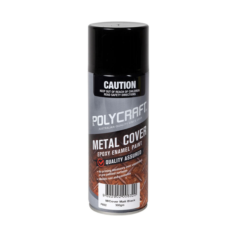 Polycraft Metal Cover Matt Black 300g | Supercheap Auto