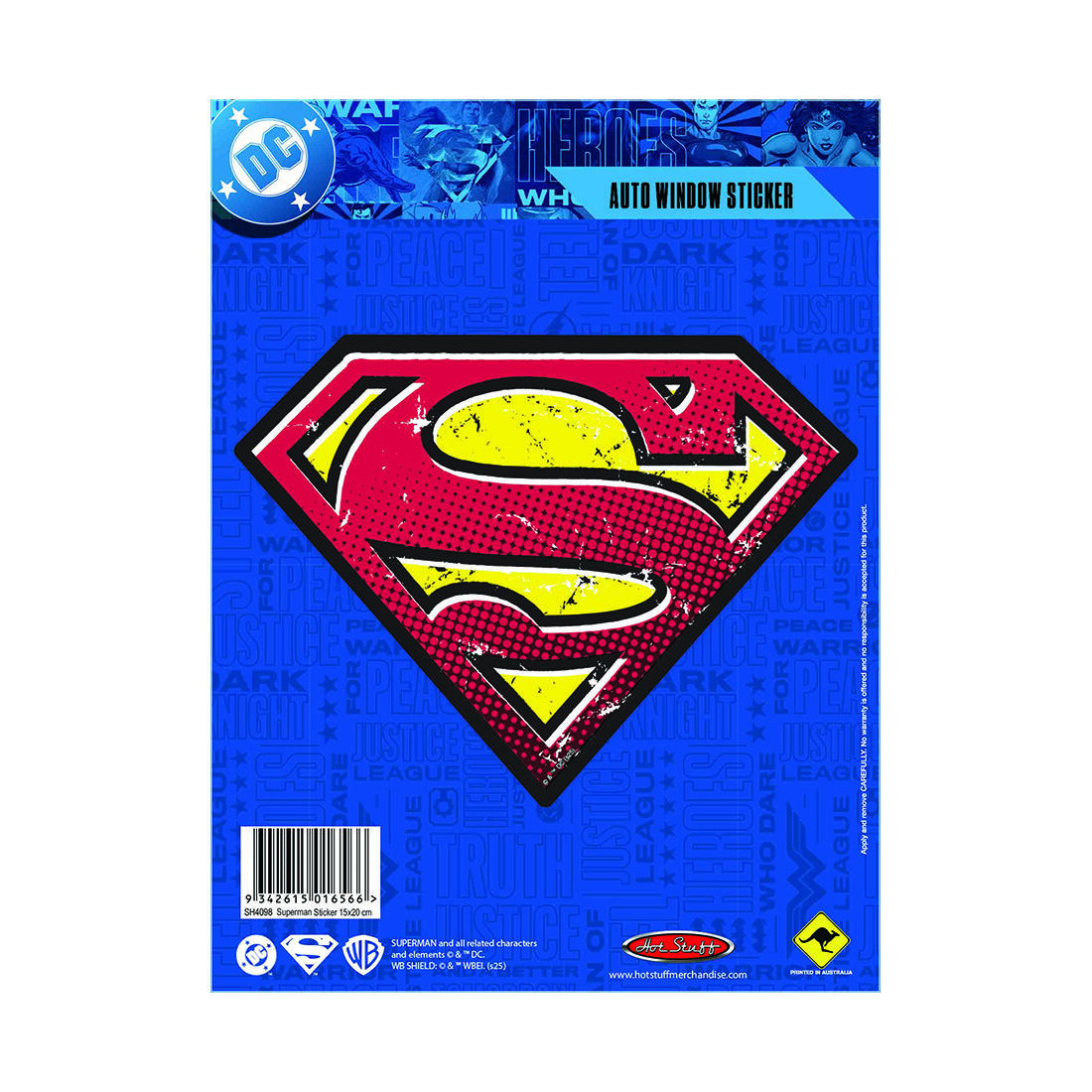 Sticker Superman Emblem | Supercheap Auto