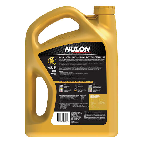 Nulon Apex+ 10W-40 Heavy Duty Diesel 7 Litre | Supercheap Auto