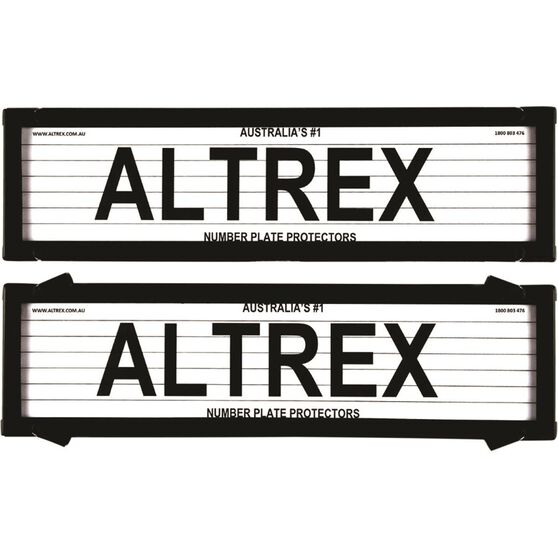 Altrex Number Plate Protector - 6 Figure Slimline With Lines 6VSL ...