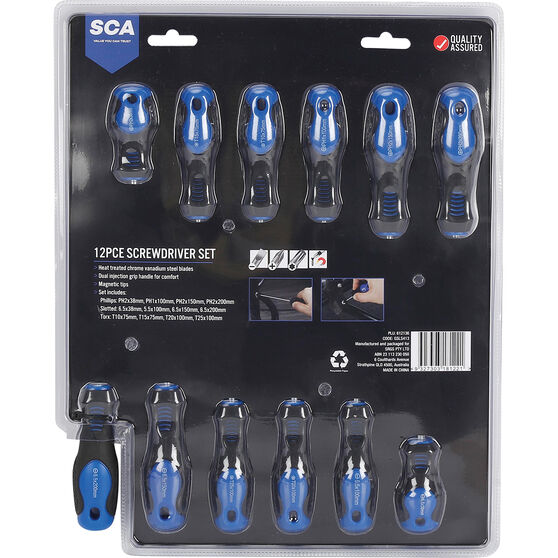 SCA Screwdriver Set - 12 Piece | Supercheap Auto