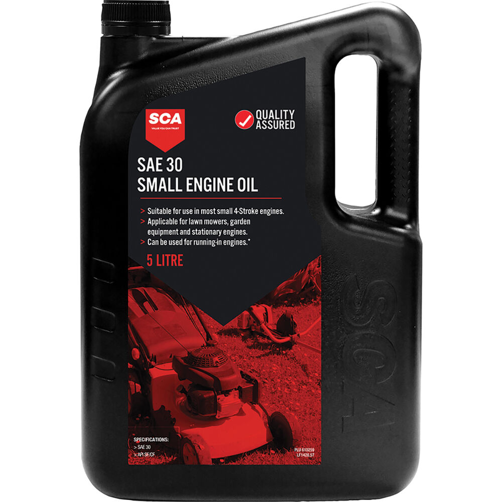 SCA Mineral Small Engine Oil 4 Stroke SAE 30 5 Litre | Supercheap Auto