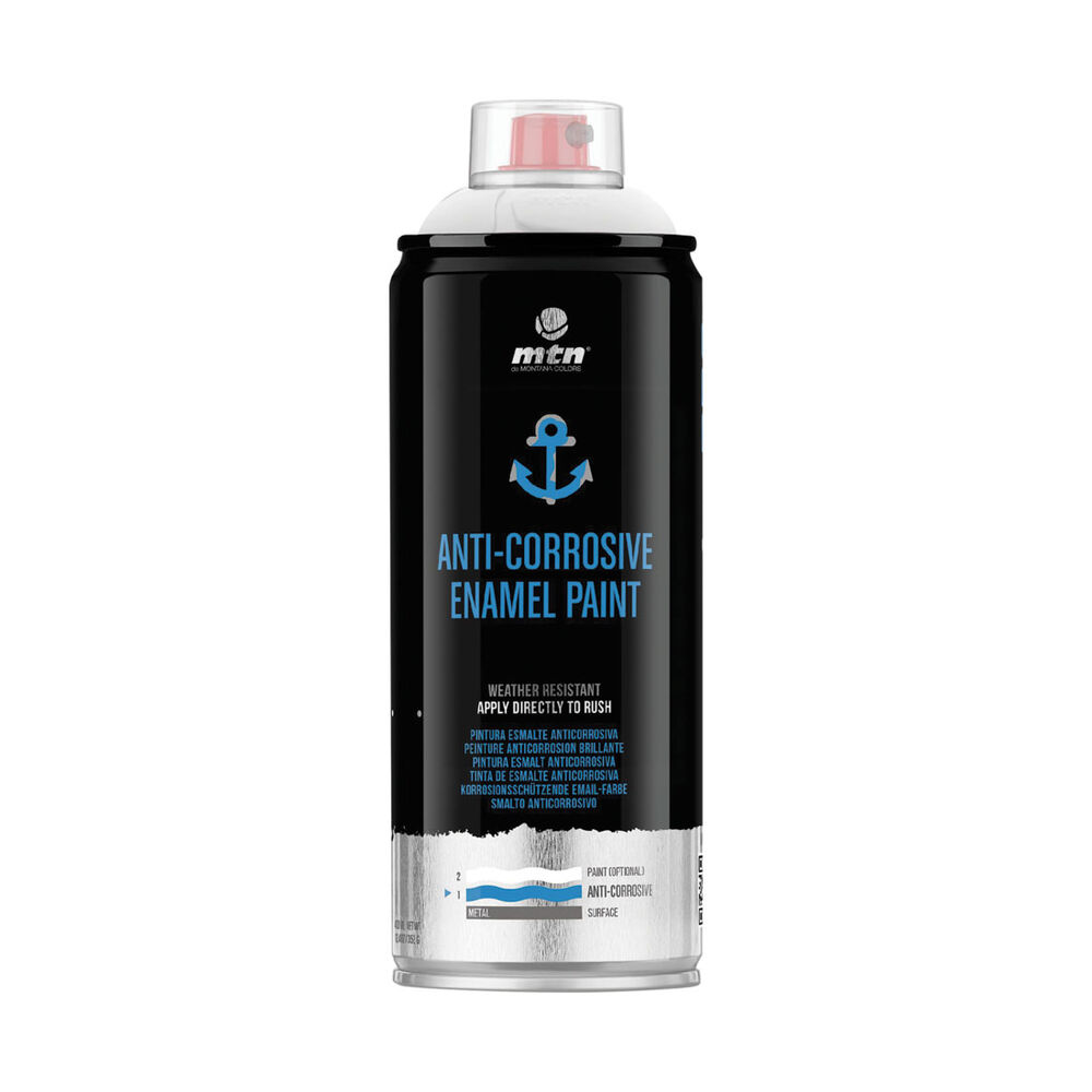 MTN Pro White Anti-Corrosive Enamel Spray Paint 400mL | Supercheap Auto