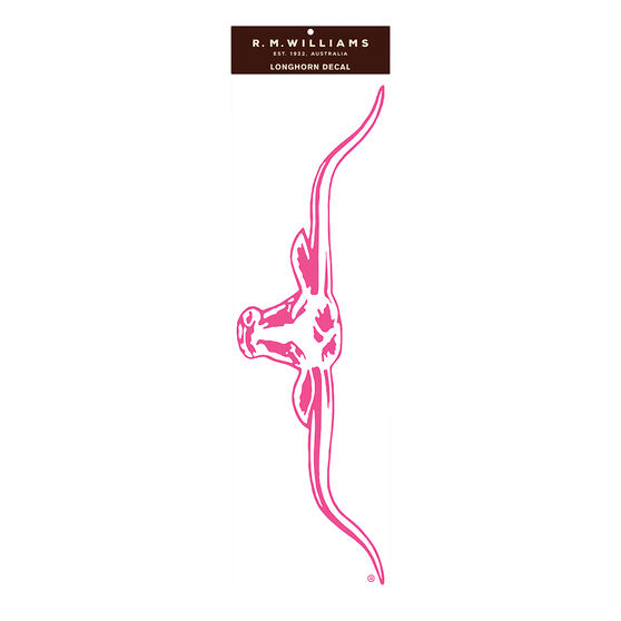 R.M.Williams Longhorn Pink Car Sticker, 70cm | Supercheap Auto