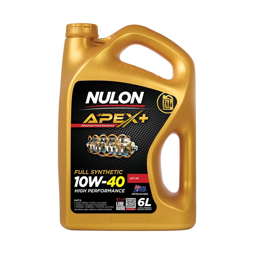 Nulon APEX+ 10W-40 High Performance Engine Oil 6 Litre | Supercheap Auto