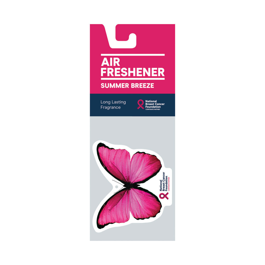 NBCF Pink Ribbon Butterfly Air Freshener 1 Pack | Supercheap Auto