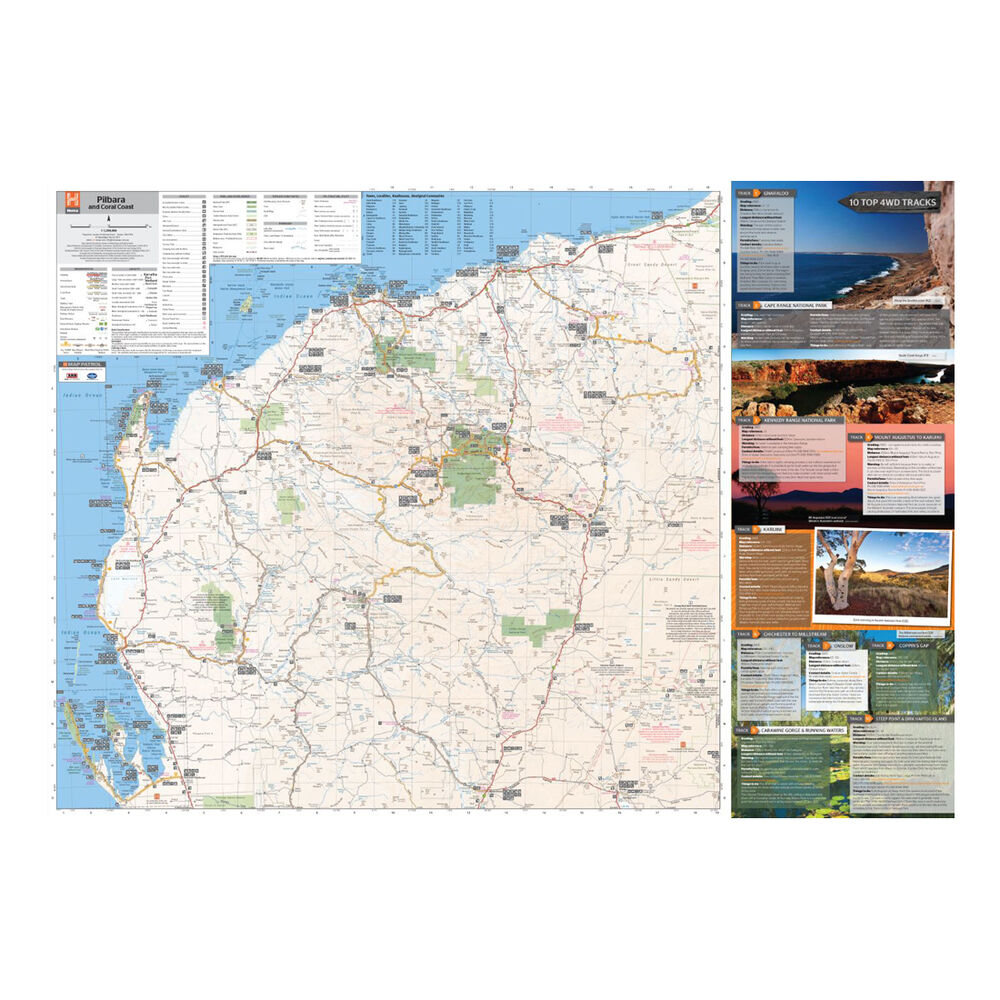 Hema Pilbara And Coral Coast Map (9th Edition) | Supercheap Auto