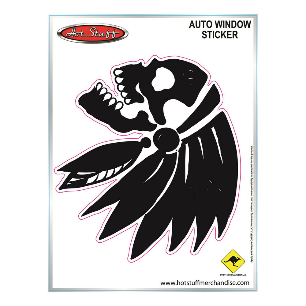 Hot Stuff Sticker Native Skull Silhouette | Supercheap Auto
