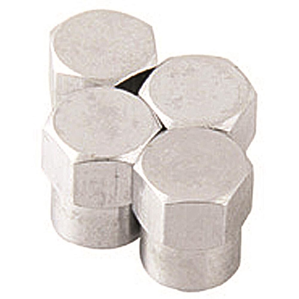 SCA Valve Caps - Chrome Hex, 4 Piece | Supercheap Auto