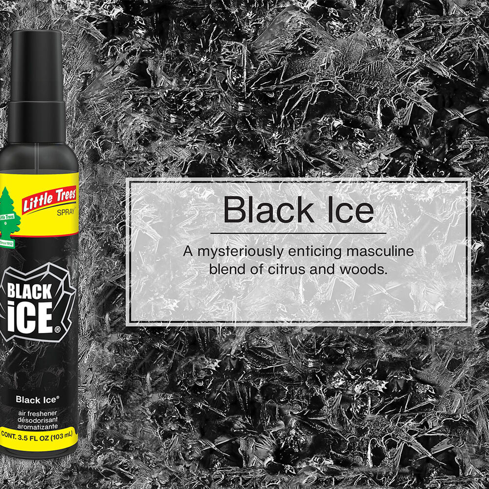 Little Trees Spray Air Freshener Black Ice 103mL | Supercheap Auto