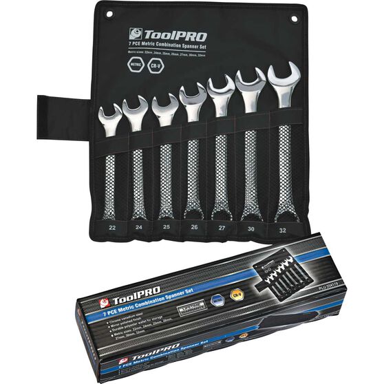 ToolPRO Spanner Set Jumbo Combination Metric 7 Piece | Supercheap Auto