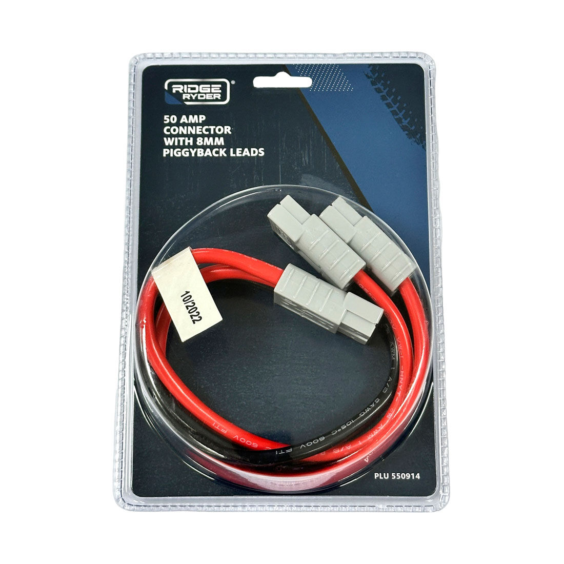 Ridge Ryder 50 AMP Plug - Piggyback Lead, 30cm, 8 AWG | Supercheap Auto