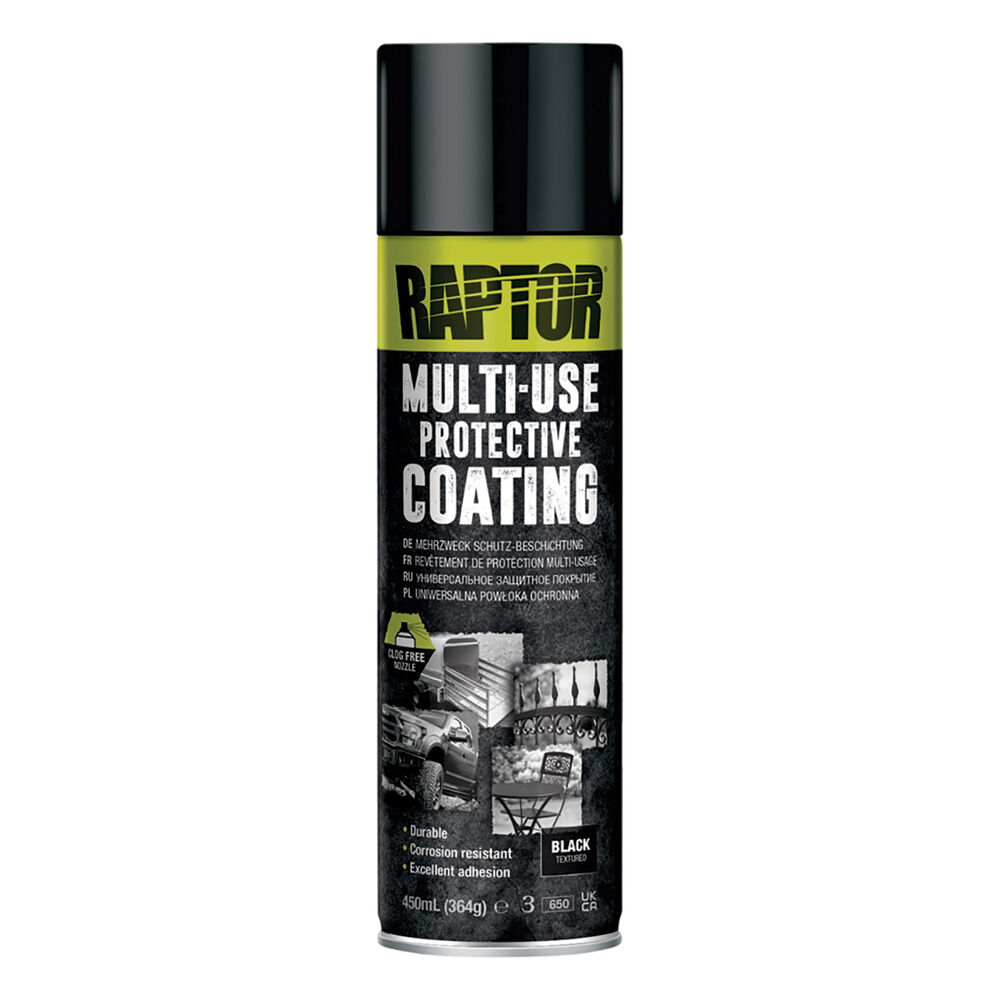 Raptor Multi Use Protective Coating, Black - 450mL | Supercheap Auto