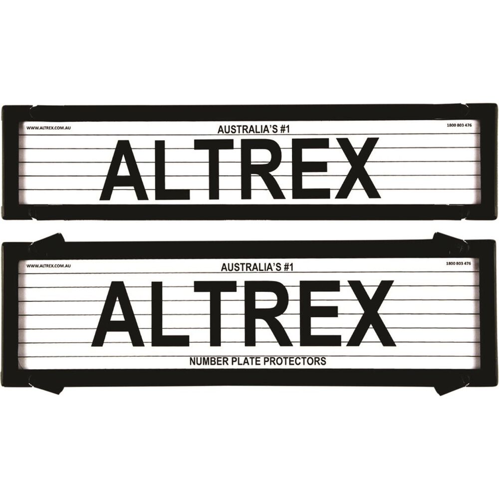 Altrex Number Plate Protector - 6 Figure Premium With Lines 6LP ...