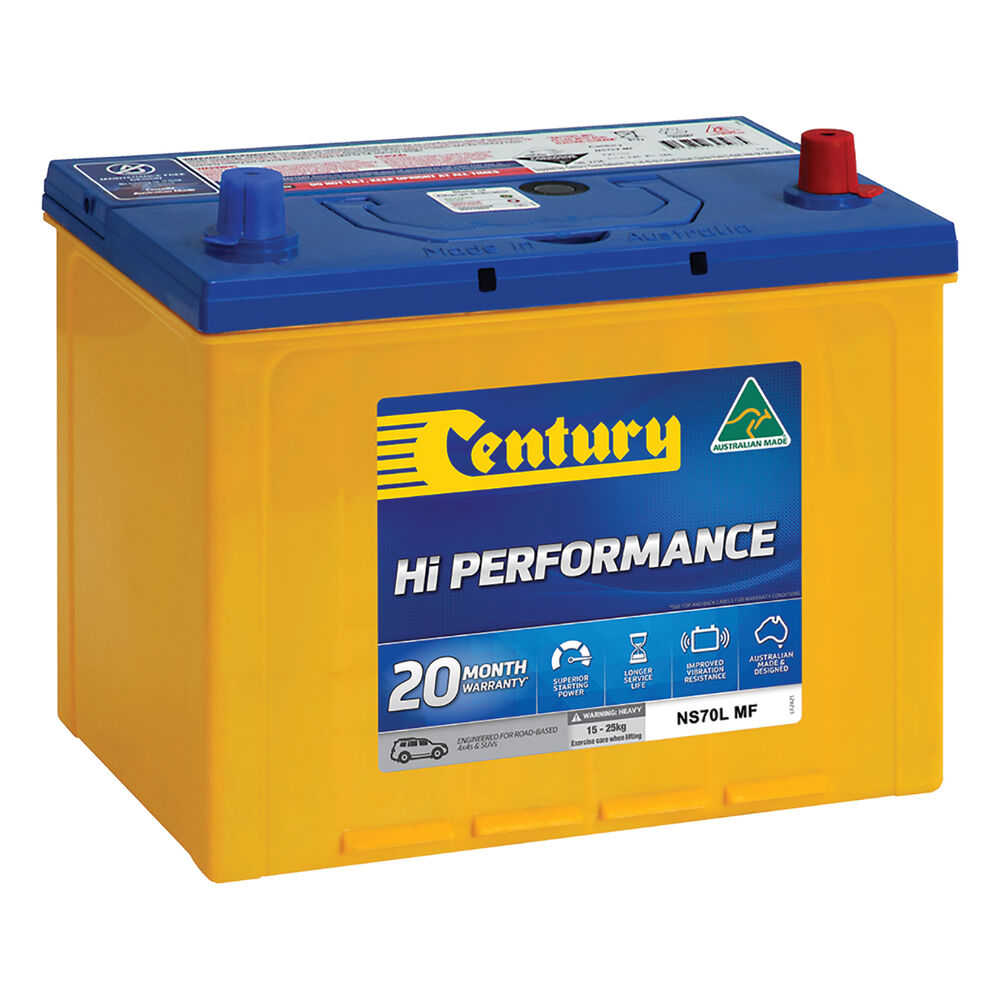 Century Hi Performance 4WD Battery NS70L MF | Supercheap Auto
