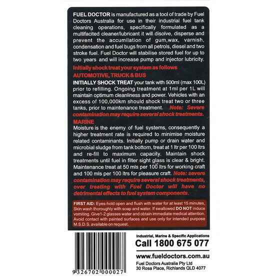 Fuel Doctor Fuel Conditioner - 250ml | Supercheap Auto