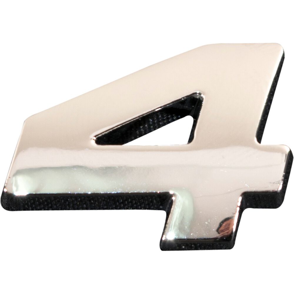 SCA 3D Chrome Badge Number 4 | Supercheap Auto
