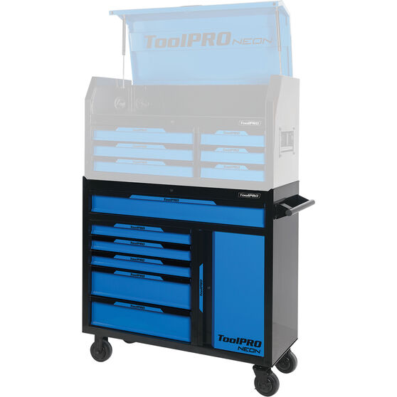 ToolPRO Neon Tool Cabinet Blue 6 Drawer 42 Inch | Supercheap Auto