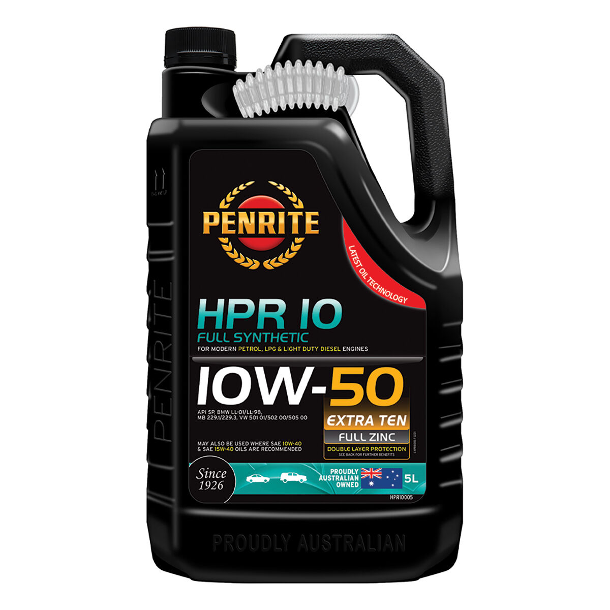 Penrite HPR 10 Engine Oil - 10W-50 5 Litre | Supercheap Auto