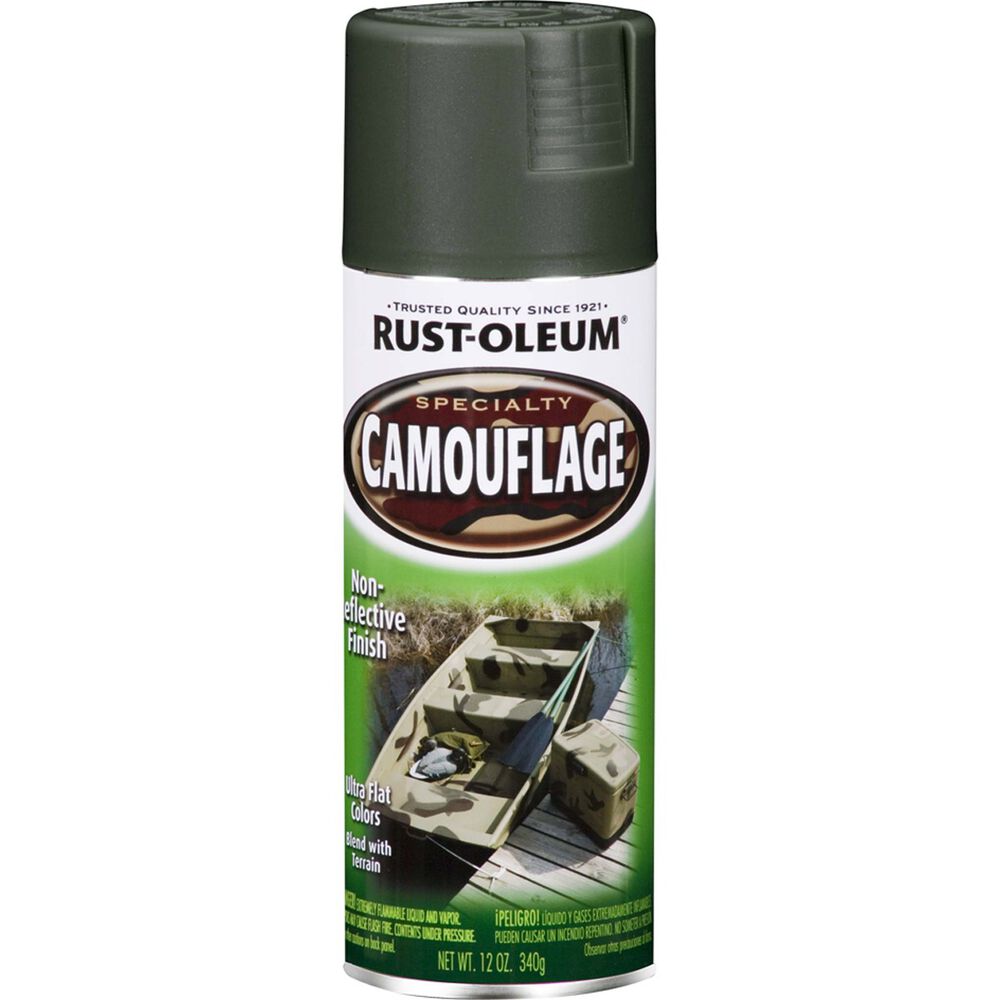 Rust-Oleum Camo Enamel Paint, Forest Green - 340g | Supercheap Auto