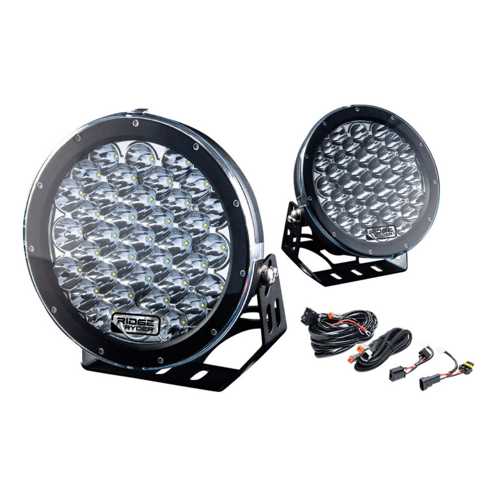 Ridge Ryder LED Driving Light Kit w/ harness - 224mm 135W | Supercheap Auto