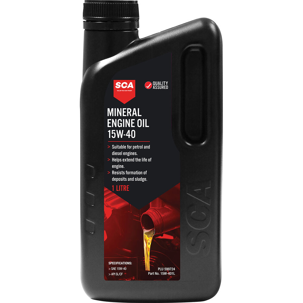 SCA Mineral Engine Oil 15W-40 1 Litre | Supercheap Auto