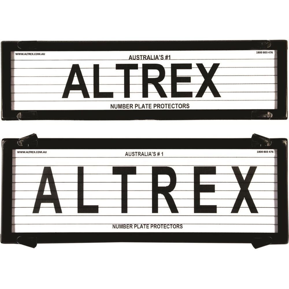 Altrex Number Plate Protector - 6 Figure Slimline With Lines 6QSL ...