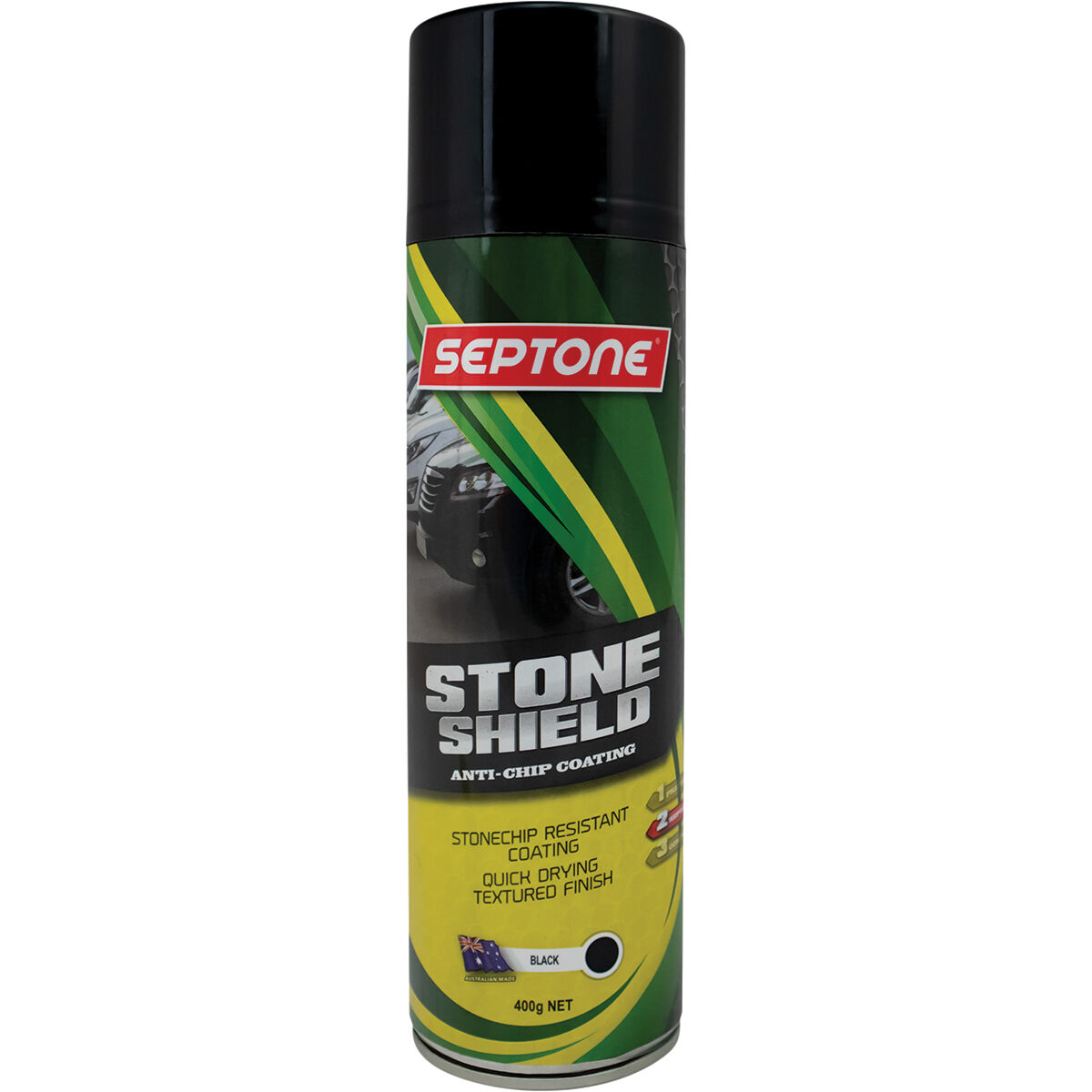 Septone® Stone Shield Anti-Chip Coating Black - 400g | Supercheap Auto