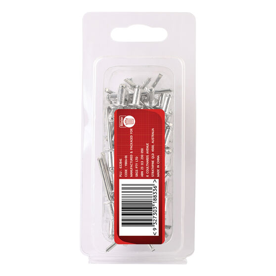 ToolPRO Aluminium Rivets 4mm x 9.5mm 100 Piece | Supercheap Auto