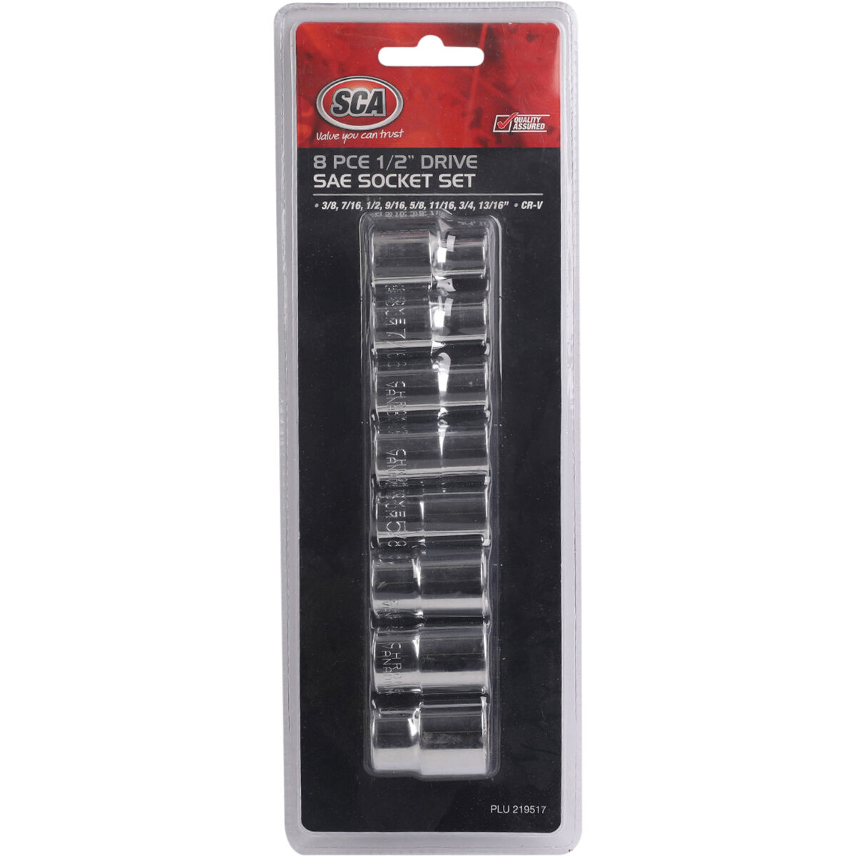 SCA Socket Set 1/2" Drive SAE 8 Piece | Supercheap Auto