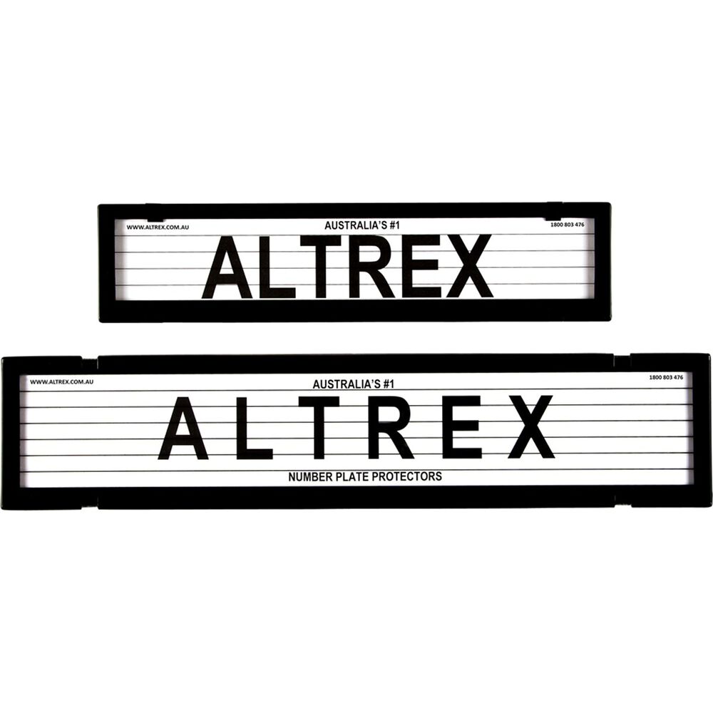 Altrex Number Plate Protector - 6 Figure European With Lines 6LEP ...