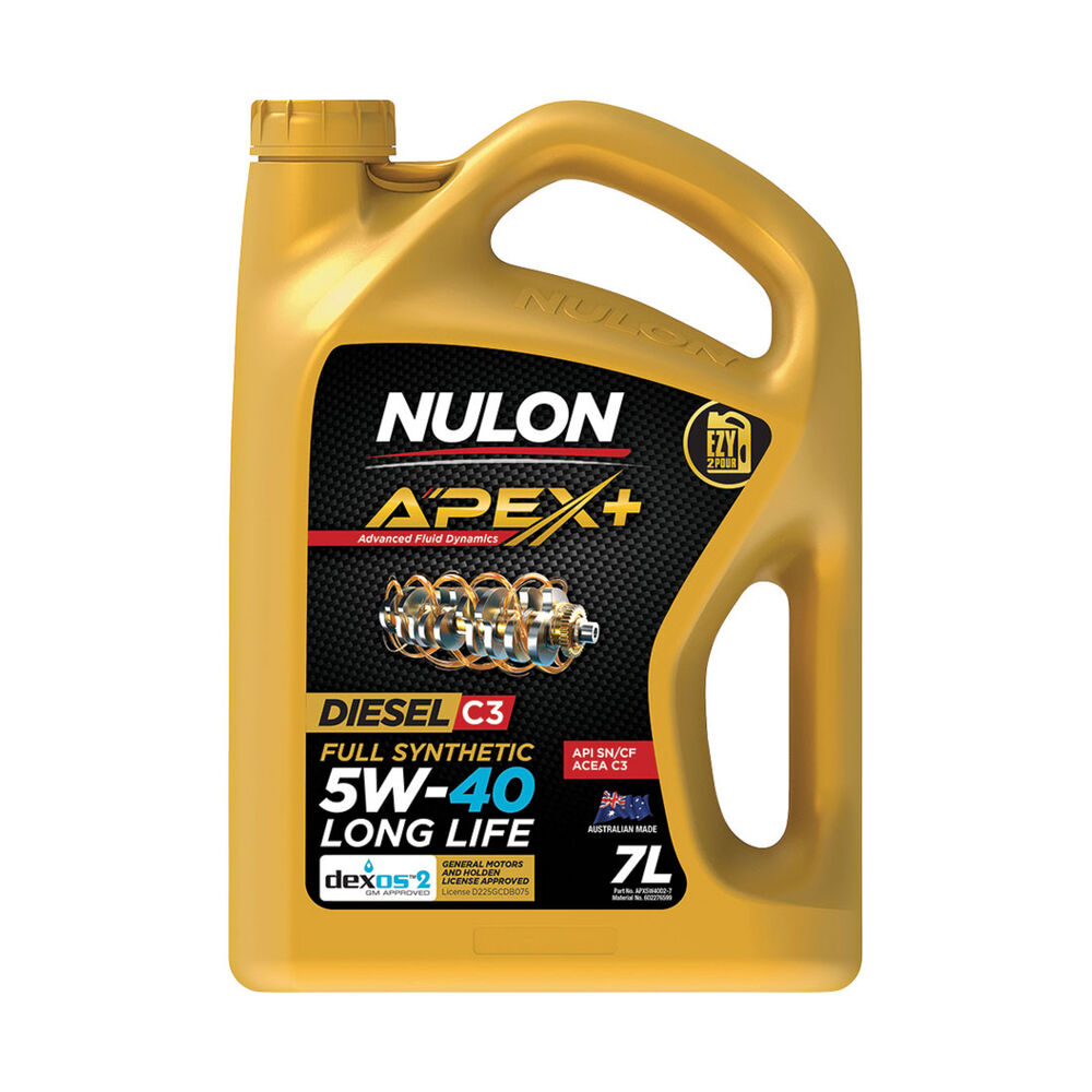 Nulon Full Synthetic Apex+ Long Life Engine Oil 5W-40 7 Litre ...