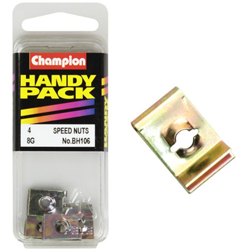 Champion Speed Nuts (Clips) - 8G, BH106, Handy Pack | Supercheap Auto