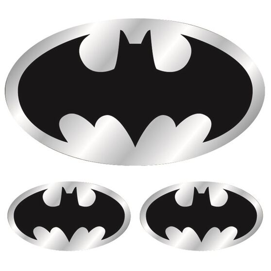 Stickers Batman Logo, Chrome | Supercheap Auto