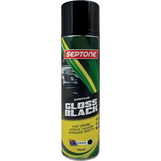 Septone® Acrylic Paint, Gloss Black - 400g | Supercheap Auto