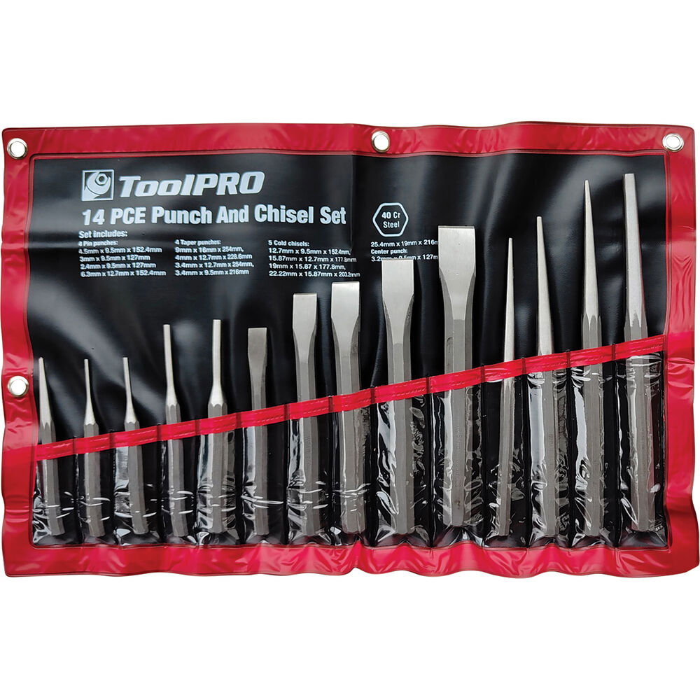 ToolPRO Punch & Chisel Set - 14 Piece | Supercheap Auto