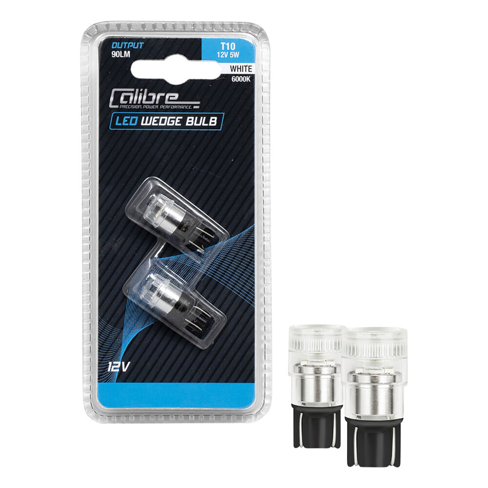 Calibre Automotive Globes - LED White Wedge 12V, 5W, T-10 | Supercheap Auto