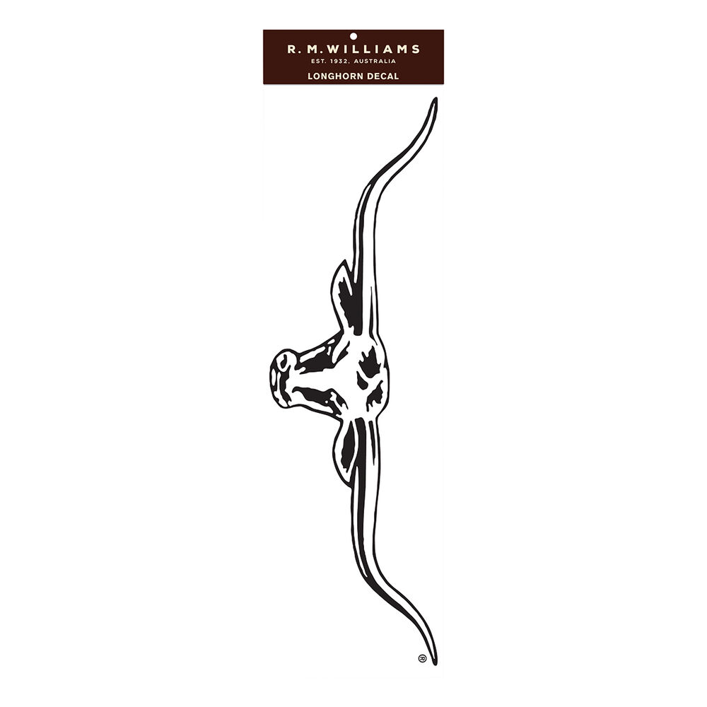 R.M.Williams Longhorn Black Car Sticker, 70cm | Supercheap Auto