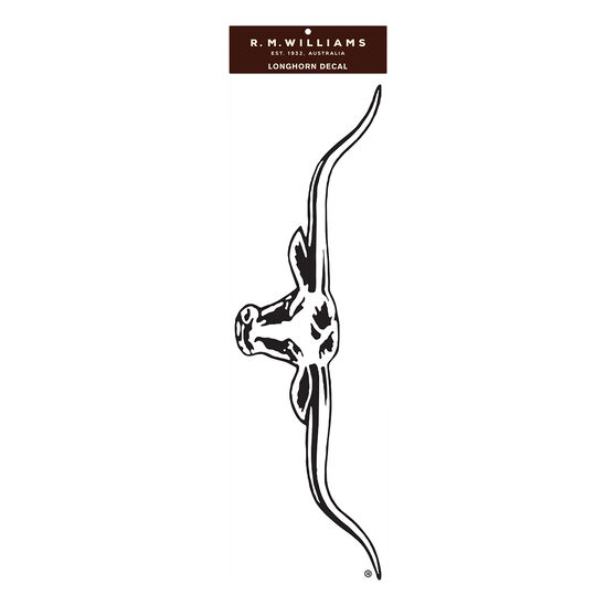 R.M.Williams Longhorn Black Car Sticker, 70cm | Supercheap Auto