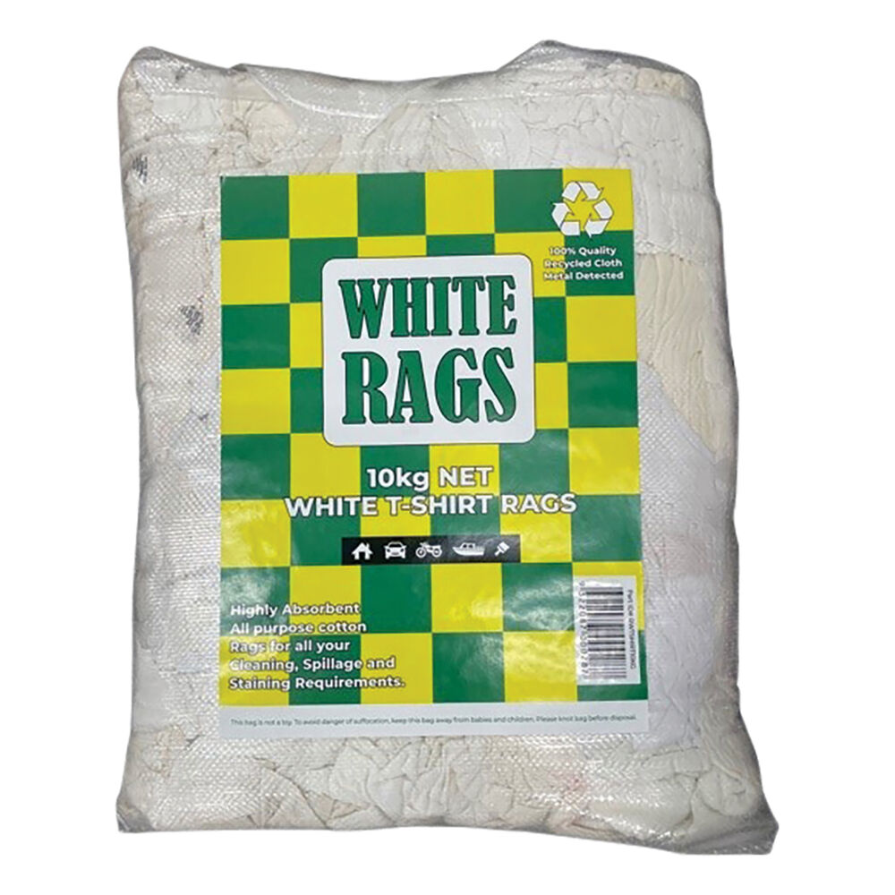 Rags In Bags White Cleaning Cloth 10kg | Supercheap Auto