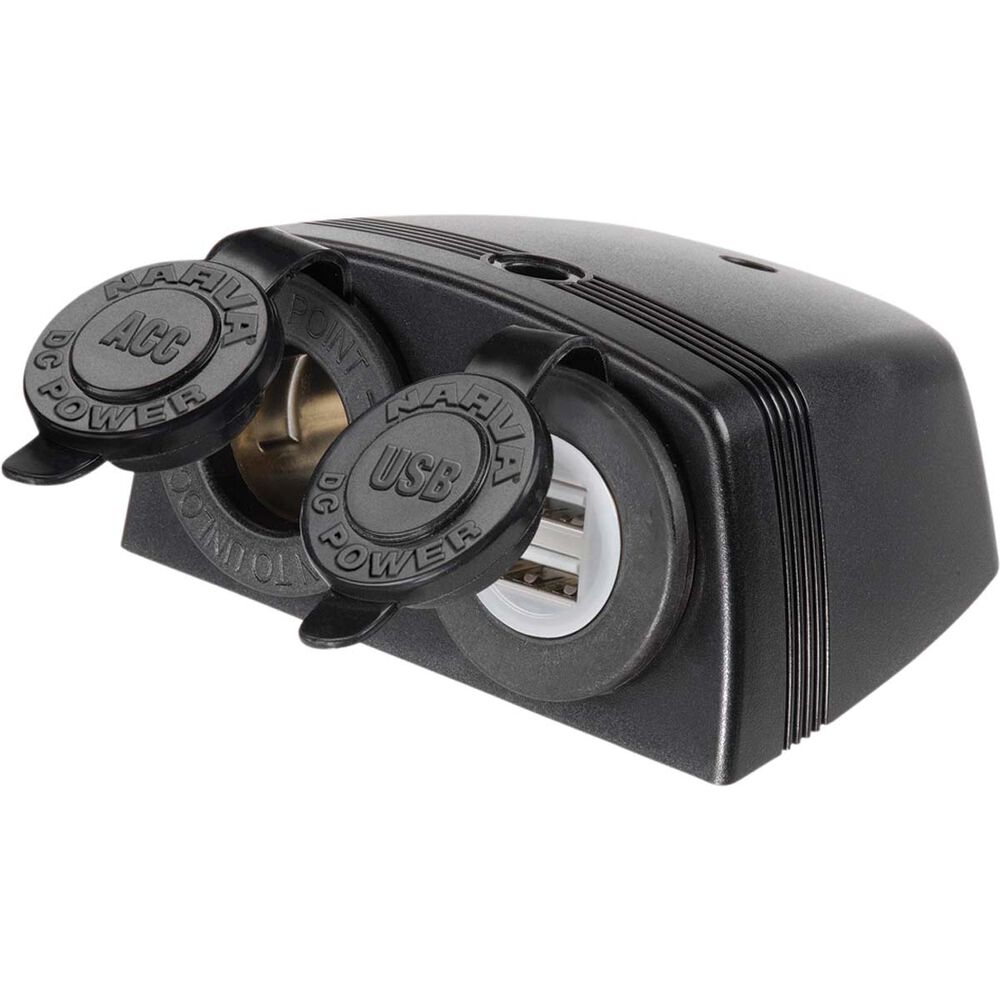12/24V Twin Accessory/USB Socket - Heavy Duty, Acc/Dual USB Sockets ...