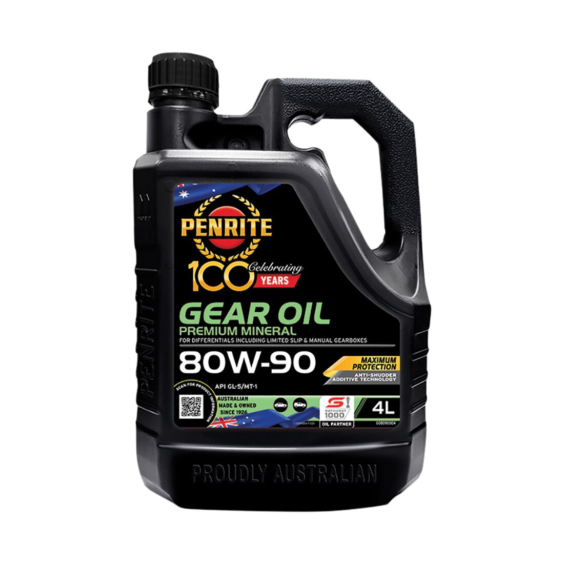 Penrite Premium Mineral Gear Oil - 80W-90 4 Litre | Supercheap Auto