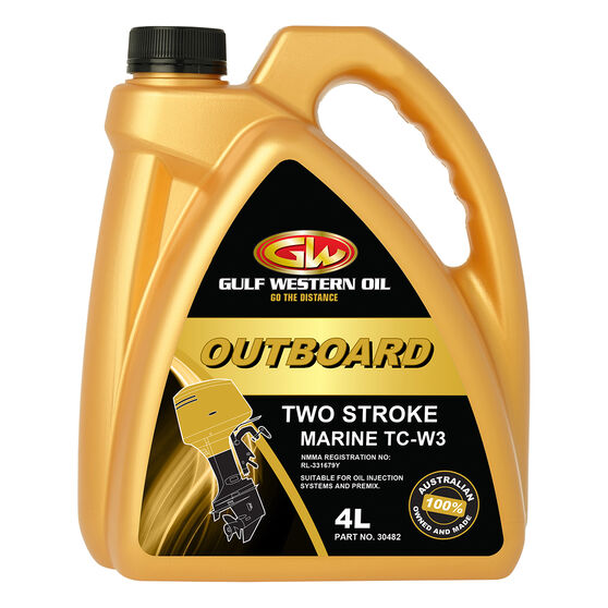 Gulf Western Outboard Oil - 2 Stroke, 4 Litre | Supercheap Auto