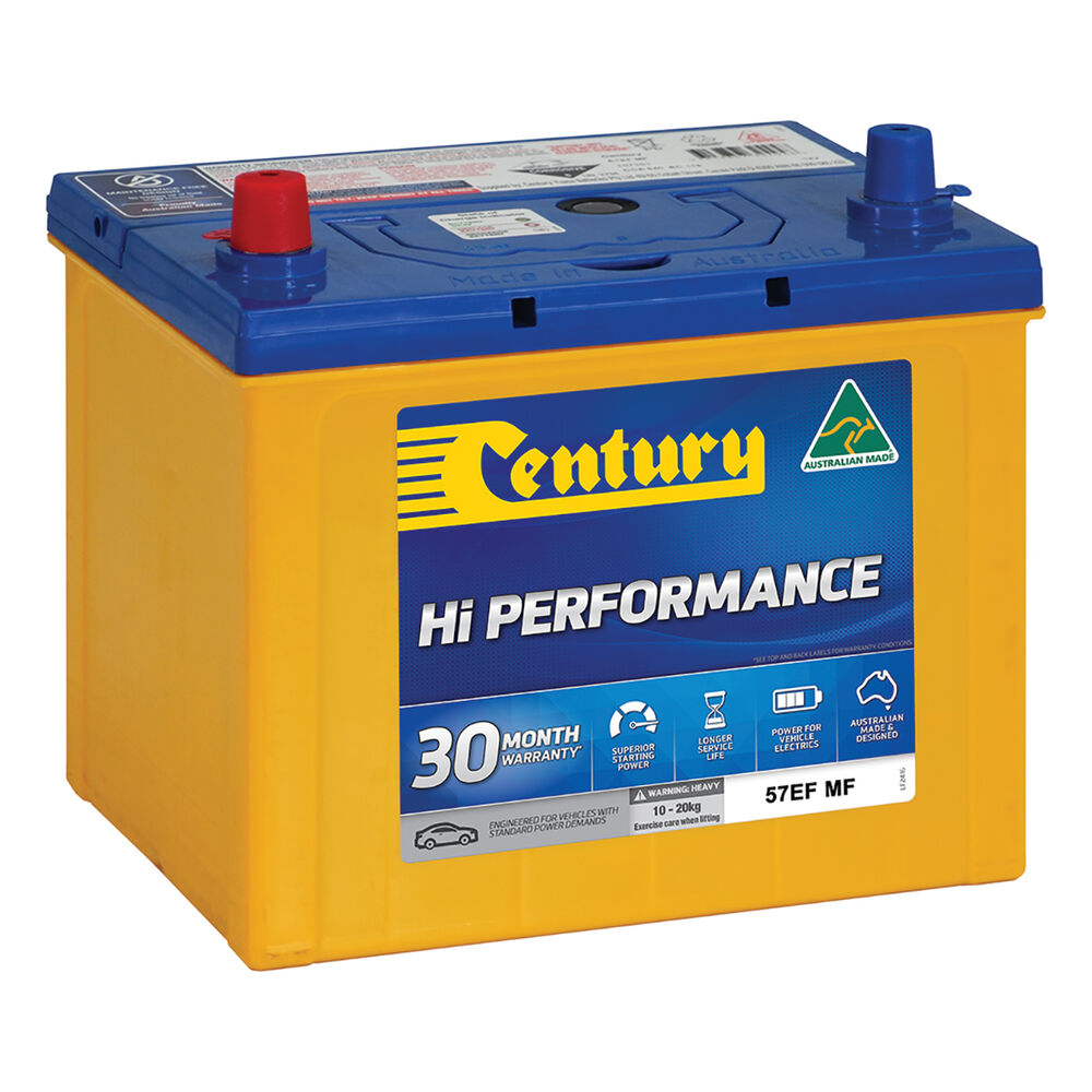 Century Hi Performance Car Battery 57EF MF | Supercheap Auto